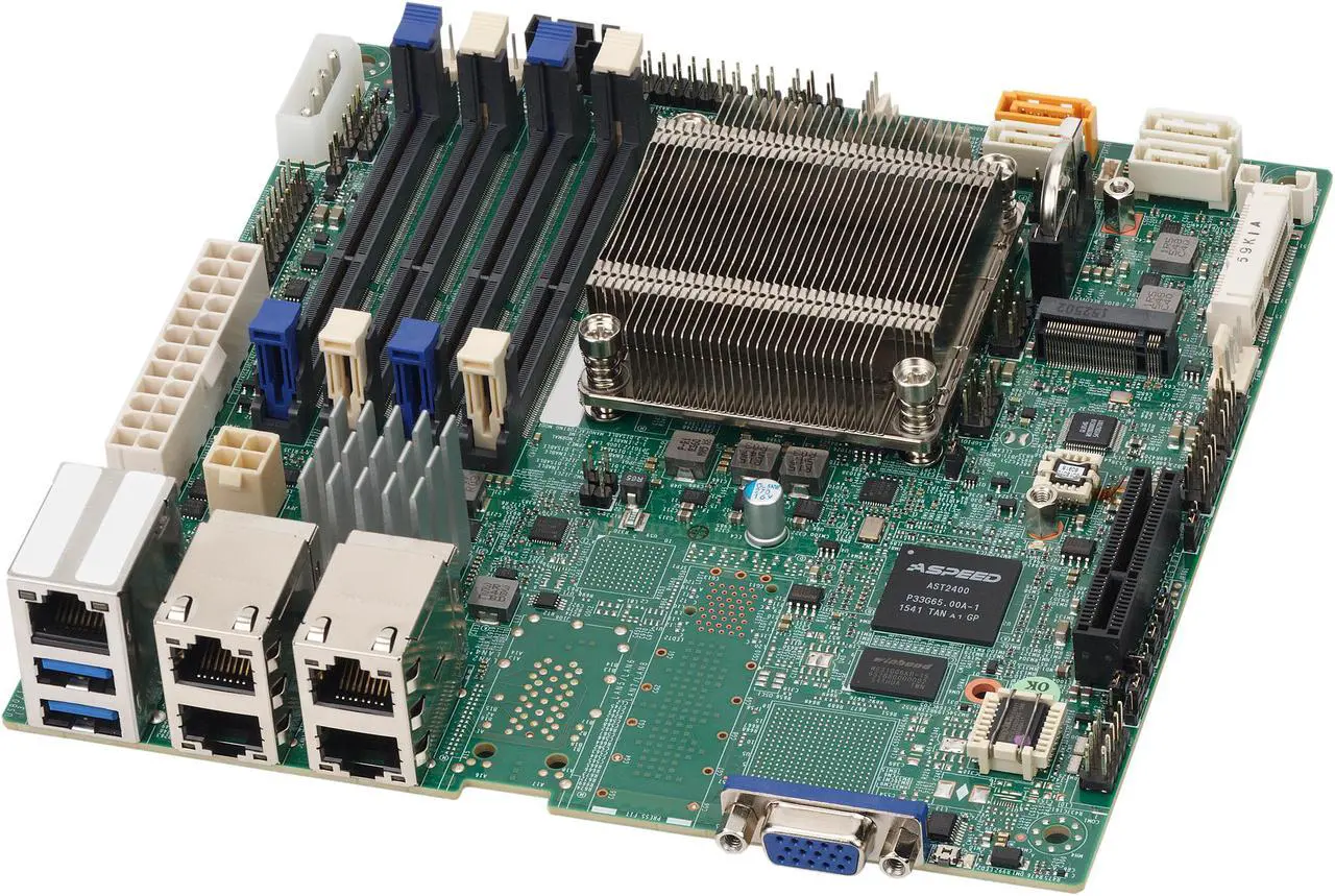 SUPERMICRO MBD-A2SDI-LN4F-O Mini ITX Server Motherboard - Newegg.com