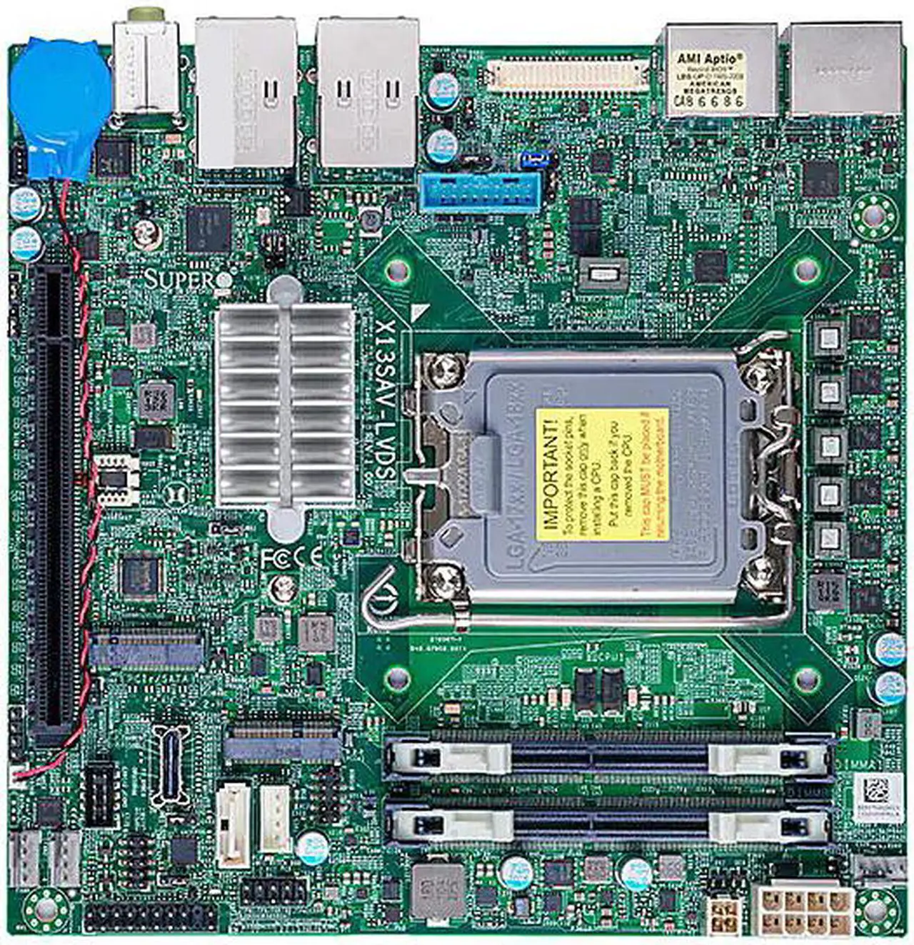 SUPERMICRO MBD-X13SAV-LVDS-O Mini ITX Server Motherboard - Newegg.com