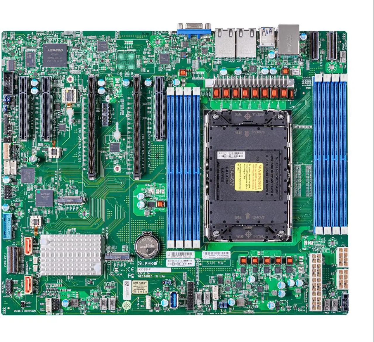 Supermicro X13SEI-F Motherboard, 4th Gen Intel® Xeon® Scalable ...
