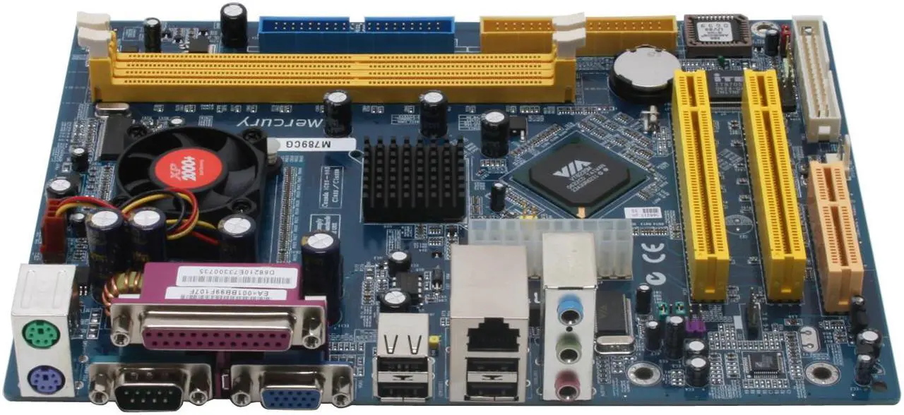 PC CHIPS M789CG(3.0A) VIA C3 Samual 2 2000+ Flex ATX Motherboard / CPU ...