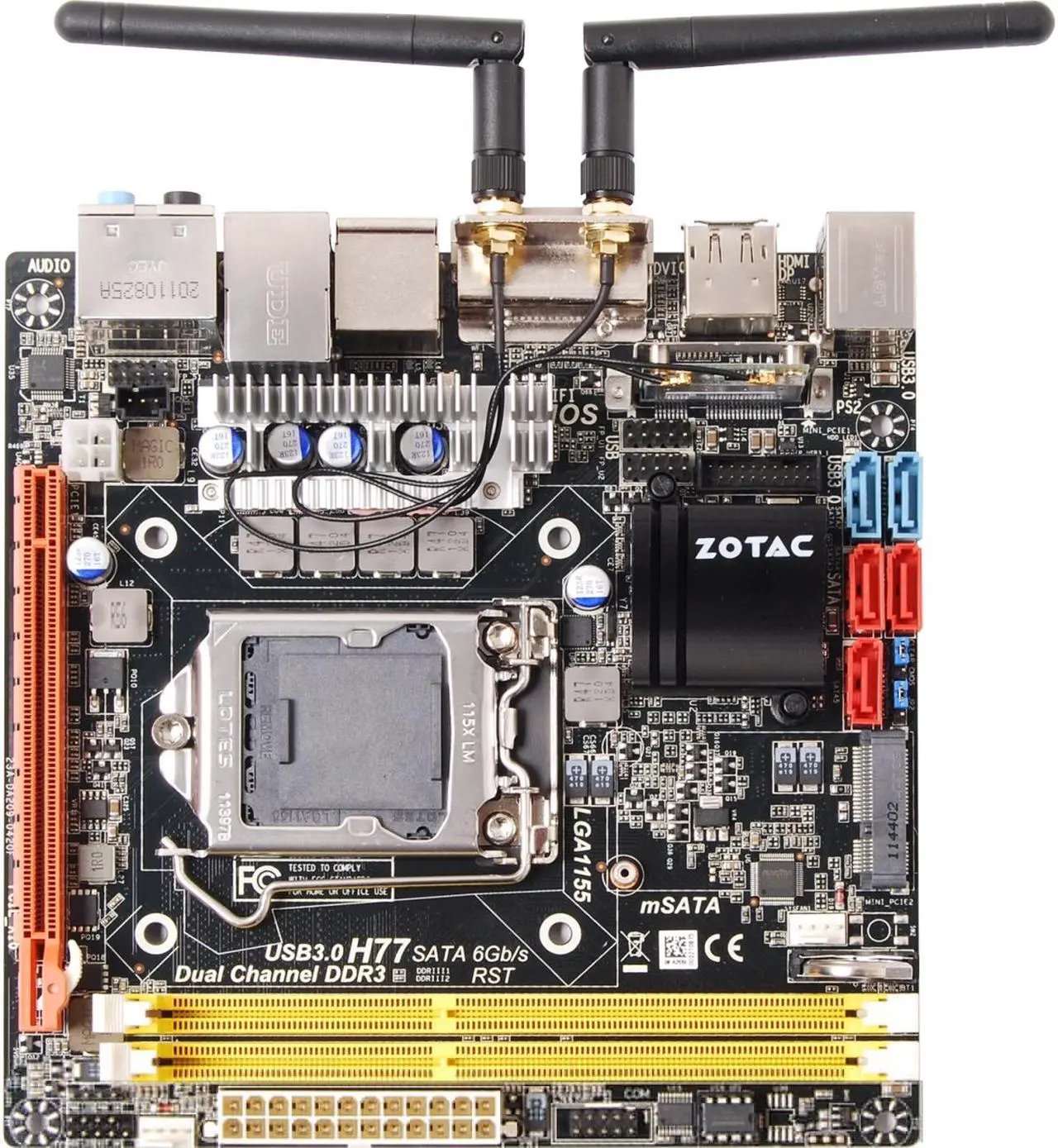 Zotac H77ITX-A-E Desktop Motherboard - Intel H77 Express Chipset ...