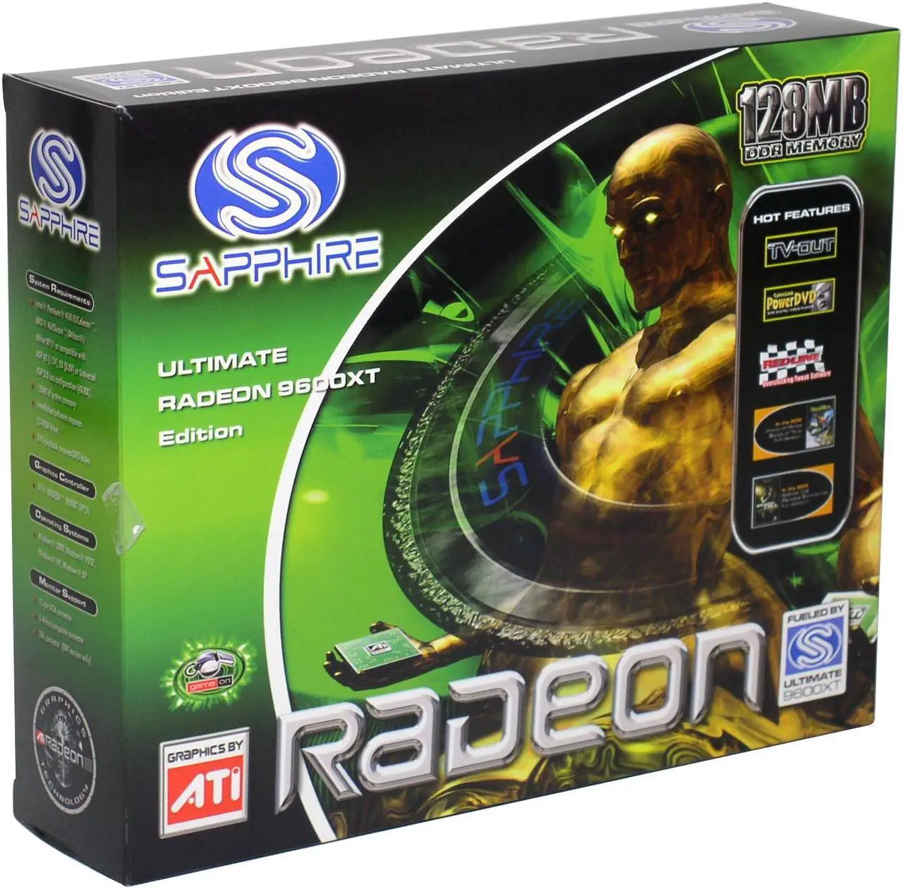 SAPPHIRE Radeon 9600XT Graphics Card ULTIMATE RADEON 9600XT - Newegg.com