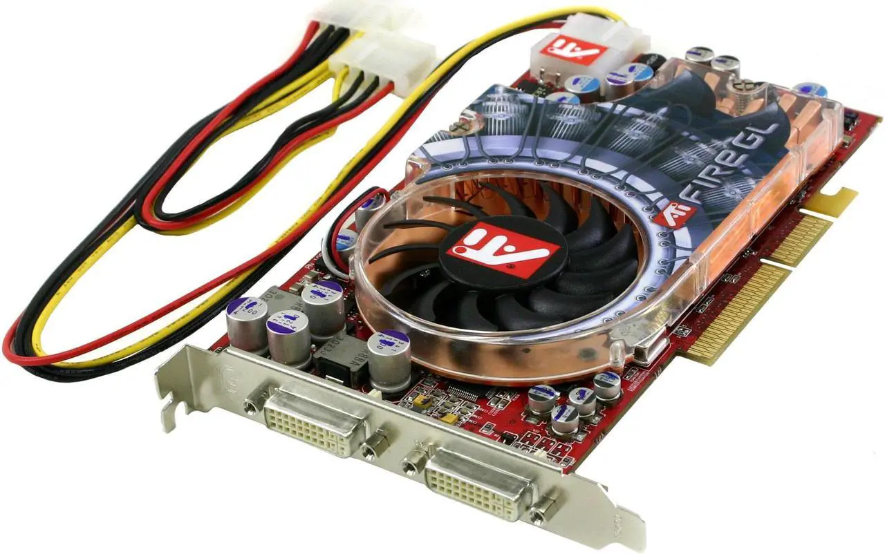 AMD FireGL 9800 FireGL X2-256T 256MB 256-bit GDDR2 AGP Pro 4X/8X ...