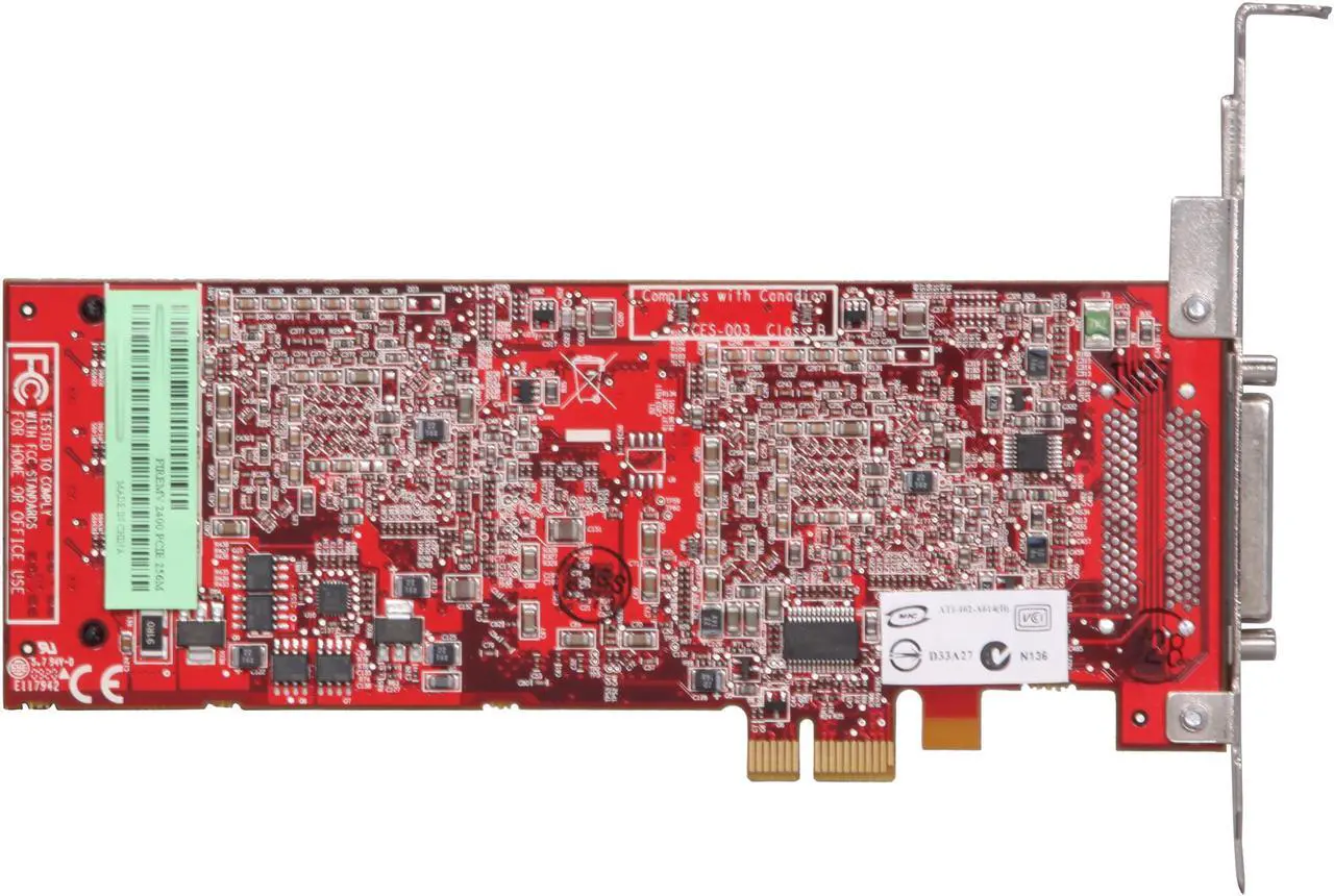 AMD FireMV 2400 100-505115 256MB DDR PCI Express x1 Low Profile ...
