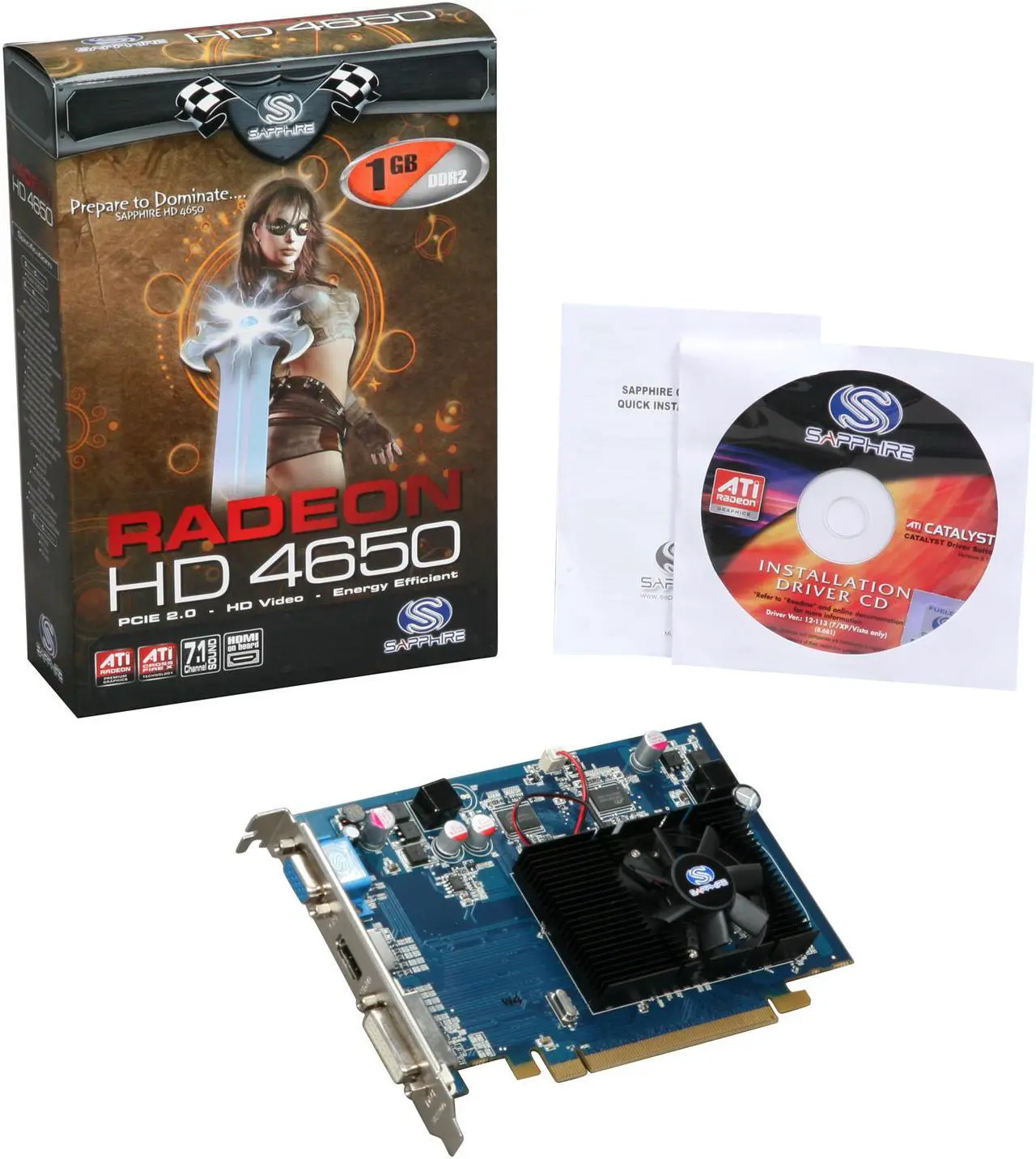 SAPPHIRE Radeon HD 4650 Video Card 100254HDMI - Newegg.com