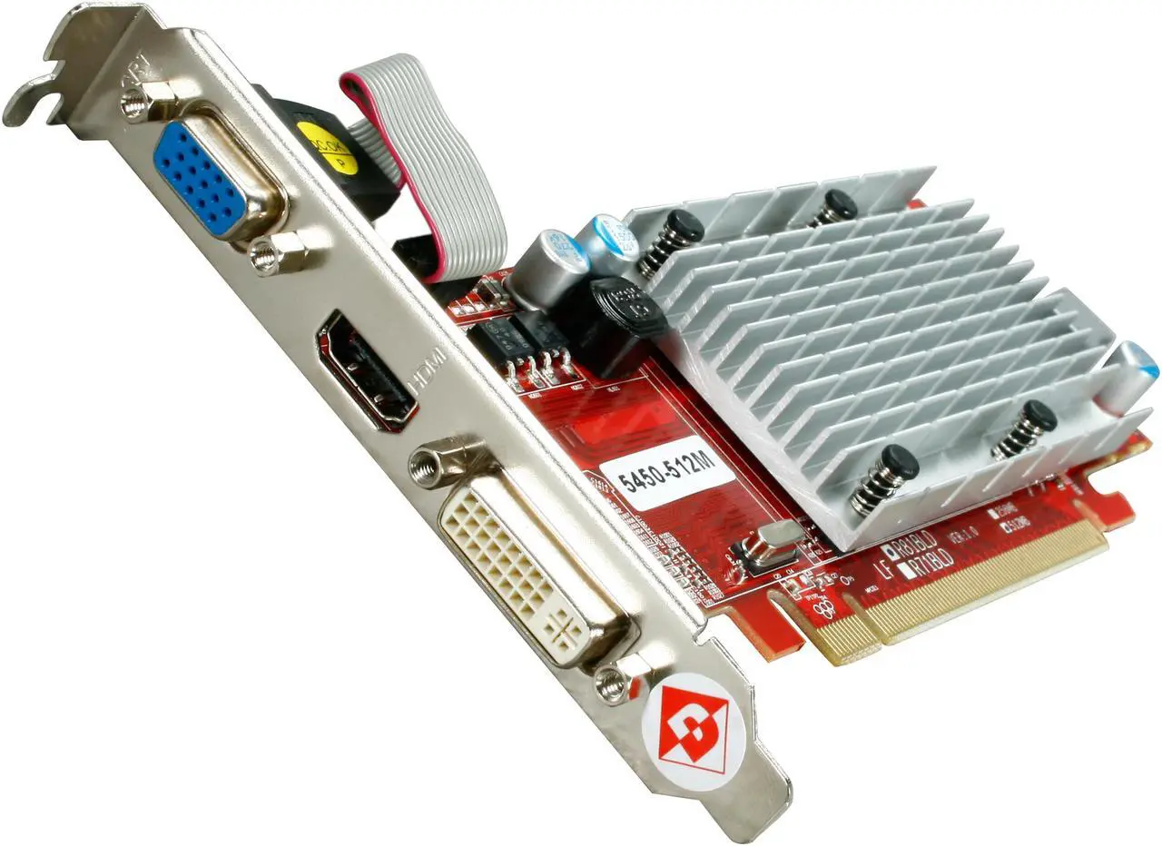 DIAMOND Radeon HD 5450 (Cedar) Graphics Card 5450PE512 - Newegg.com