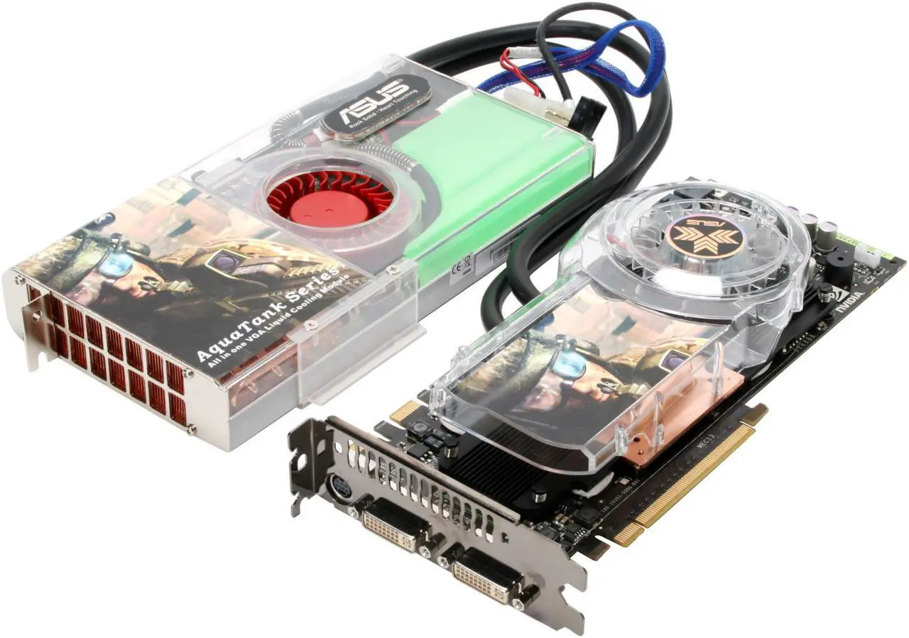 ASUS GeForce 8800 GTX Graphics Card EN8800GTX AQUATANK/HTDP/768M ...