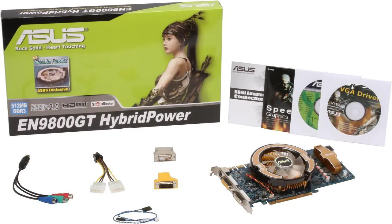 ASUS GeForce 9800 GT Graphics Card EN9800GT HB/HTDI/512M - Newegg.com