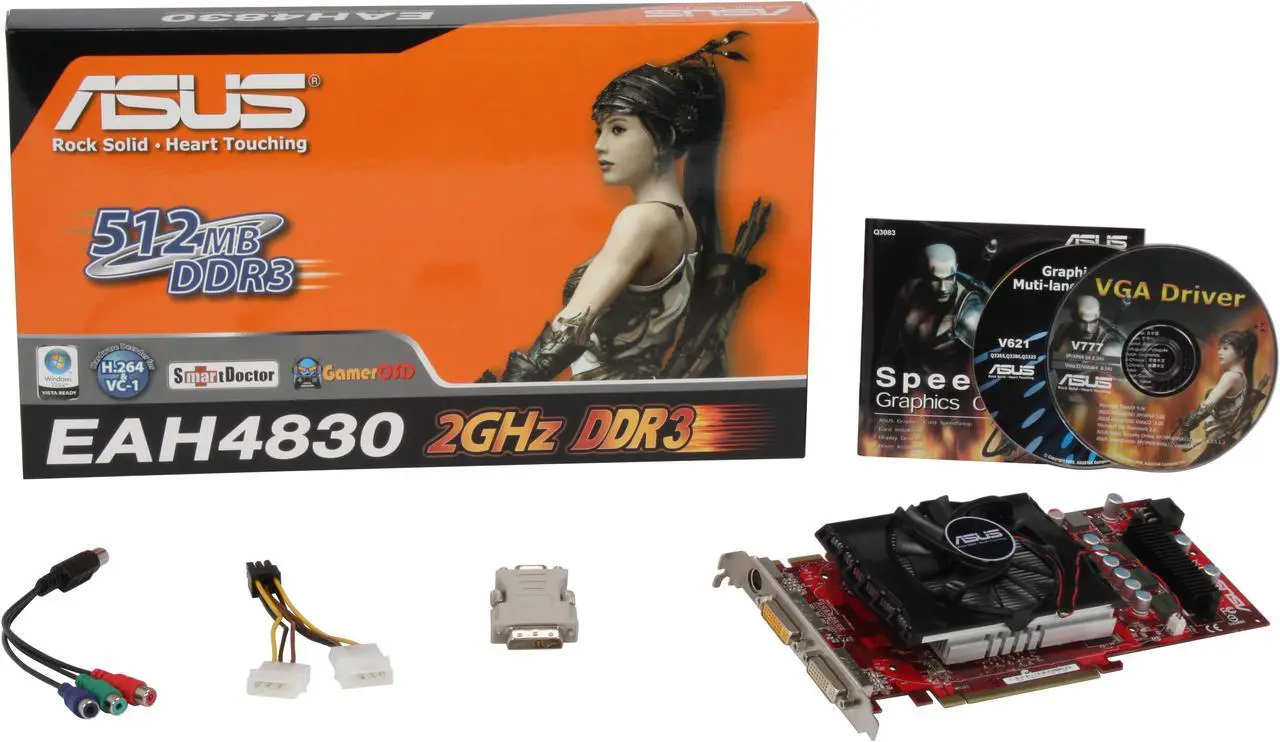 ASUS Radeon HD 4830 Graphics Card EAH4830/HTDP/512MD3 - Newegg.com