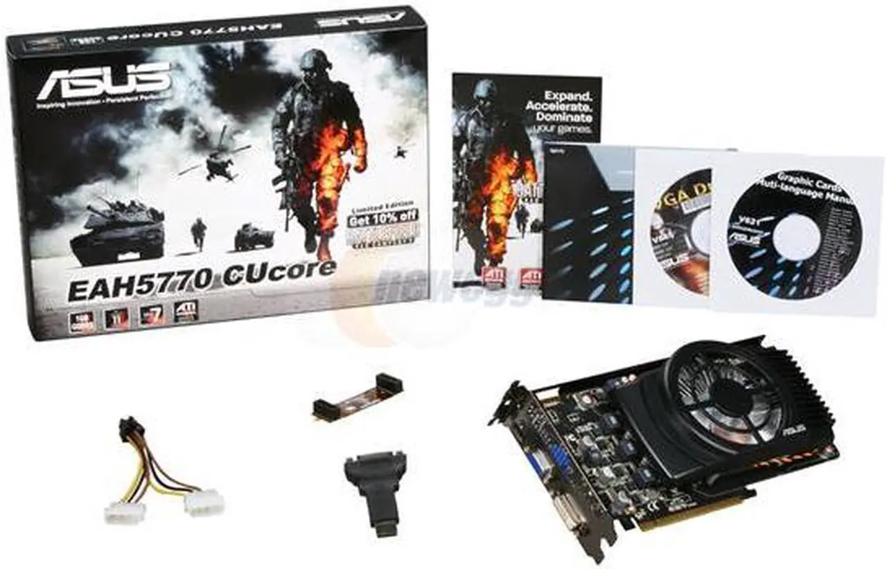 ASUS CuCore Series Radeon HD 5770 Graphics Card EAH5770 Cucore/G/2DI ...