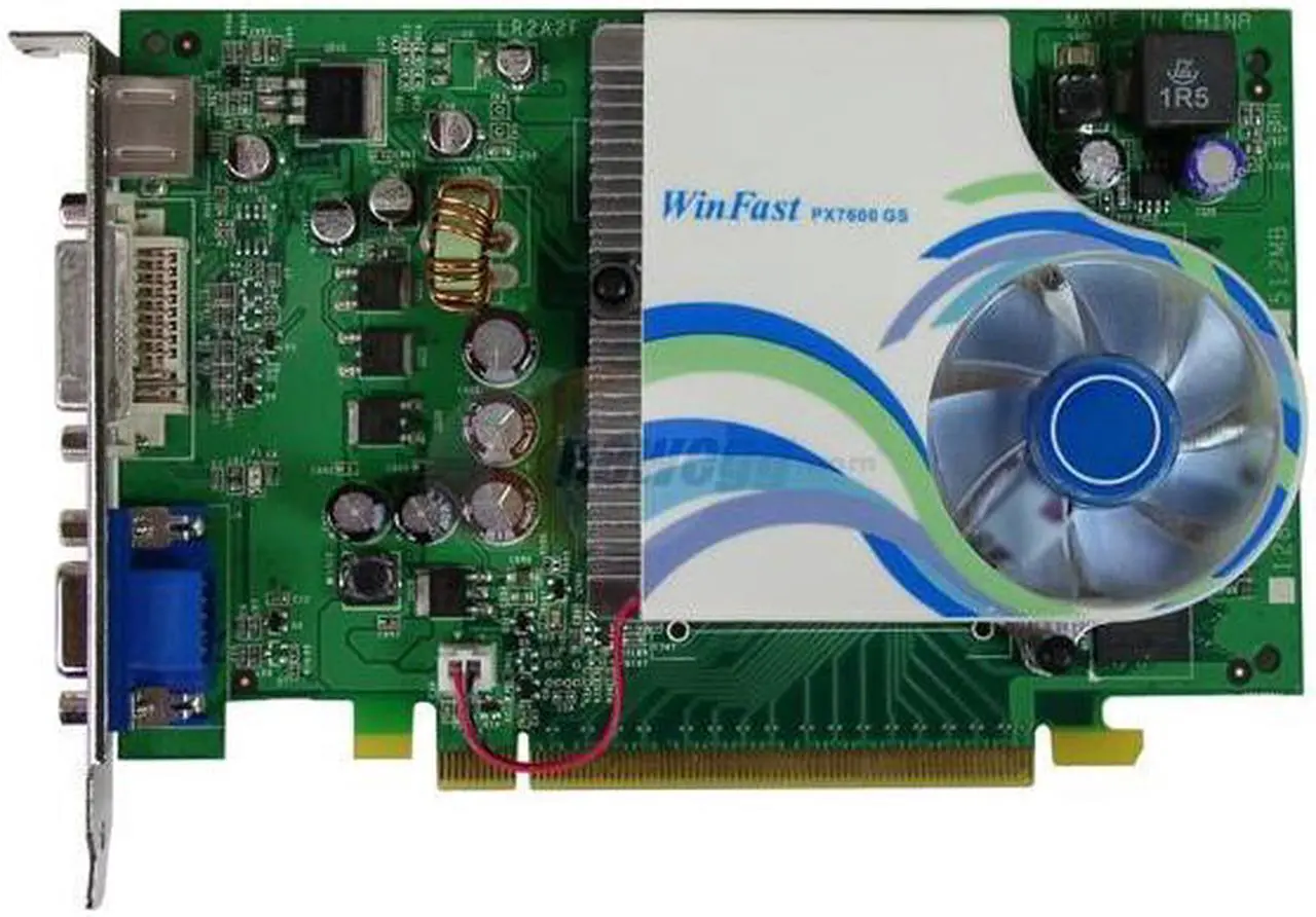 Leadtek PX7600GS TDH GeForce 7600GS 256MB 128-bit GDDR2 PCI Express x16 ...