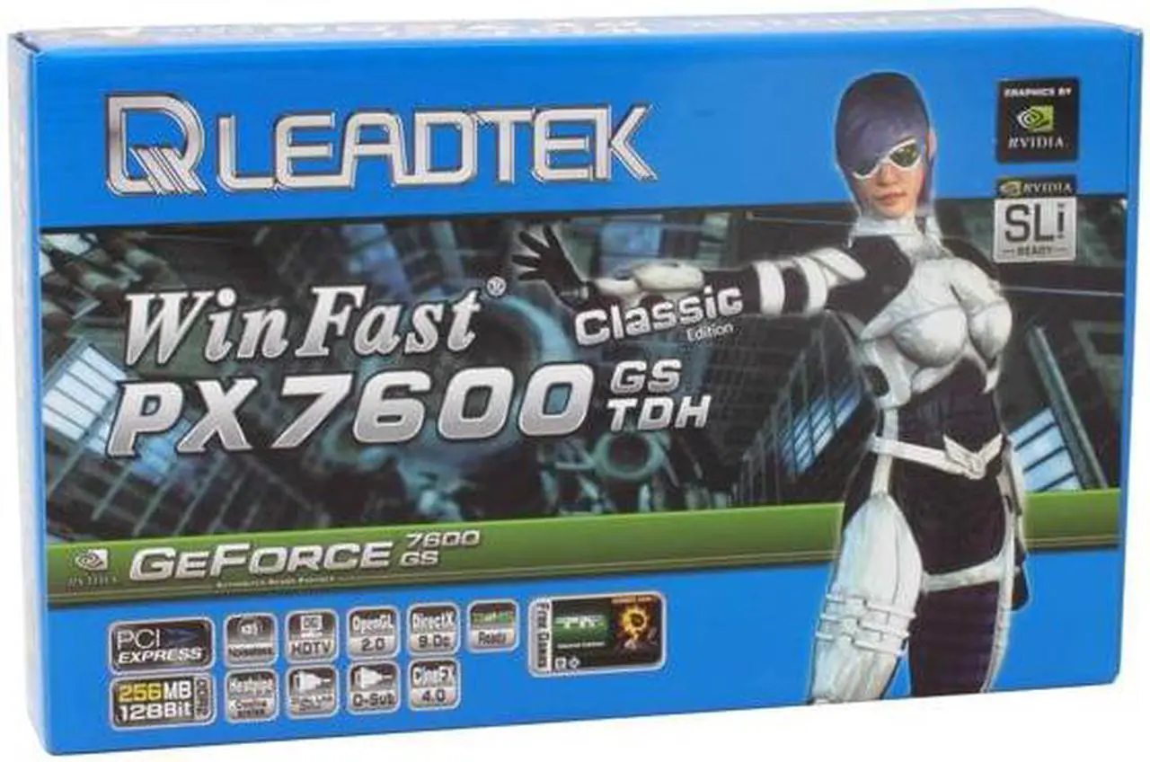 Leadtek WinFast PX7600GS TDH 256MB Classic Edition GeForce 7600GS 256MB ...