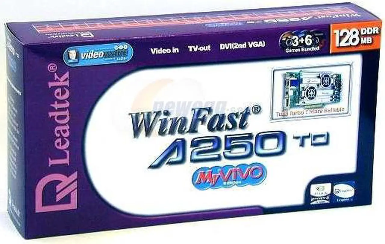 Leadtek GeForce4 Ti4400 Graphics Card Winfast A250 TD - Newegg.com
