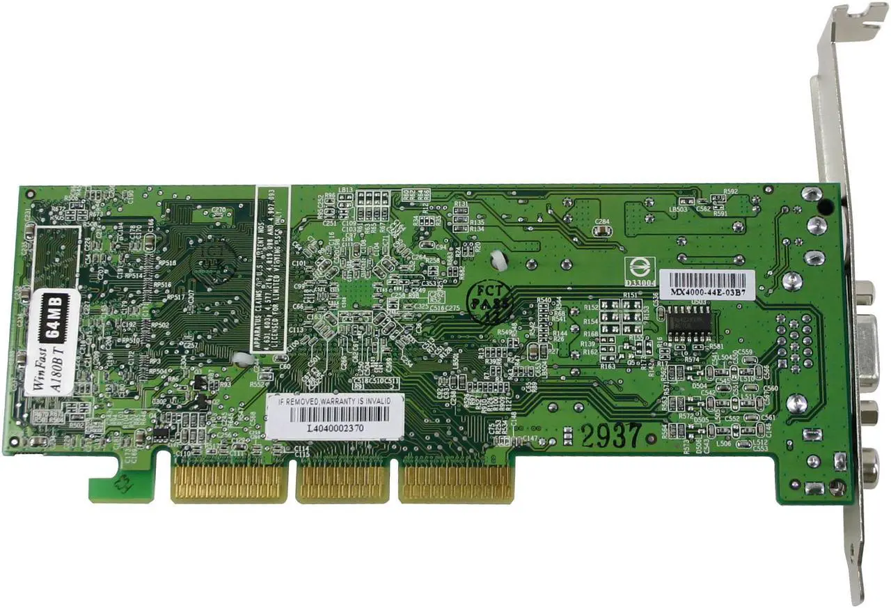 Leadtek GeForce MX4000 Graphics Card WinFast A180 BT - Newegg.com