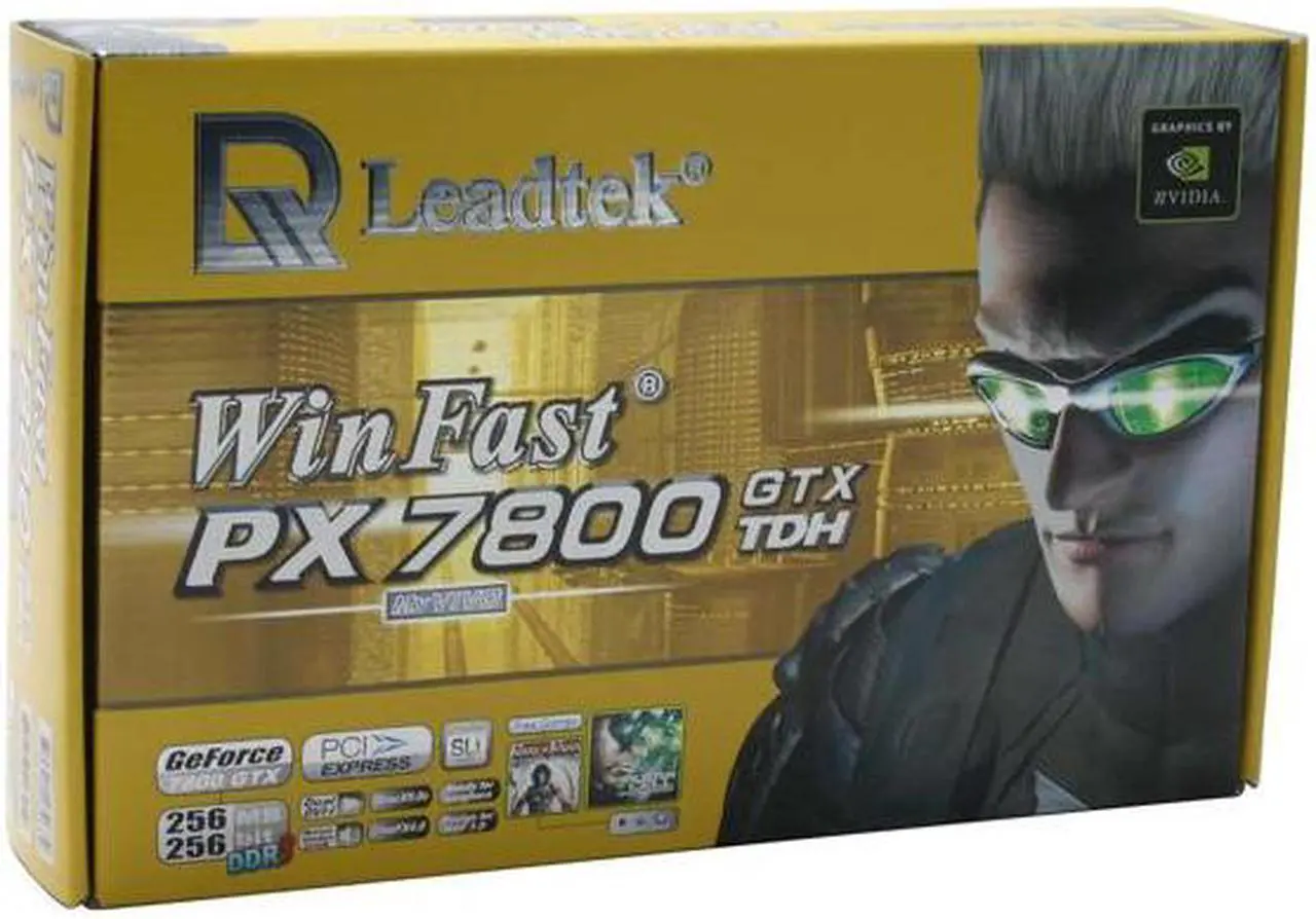 Leadtek GeForce 7800GTX Graphics Card WinFast PX7800GTX TDH MyVIVO ...