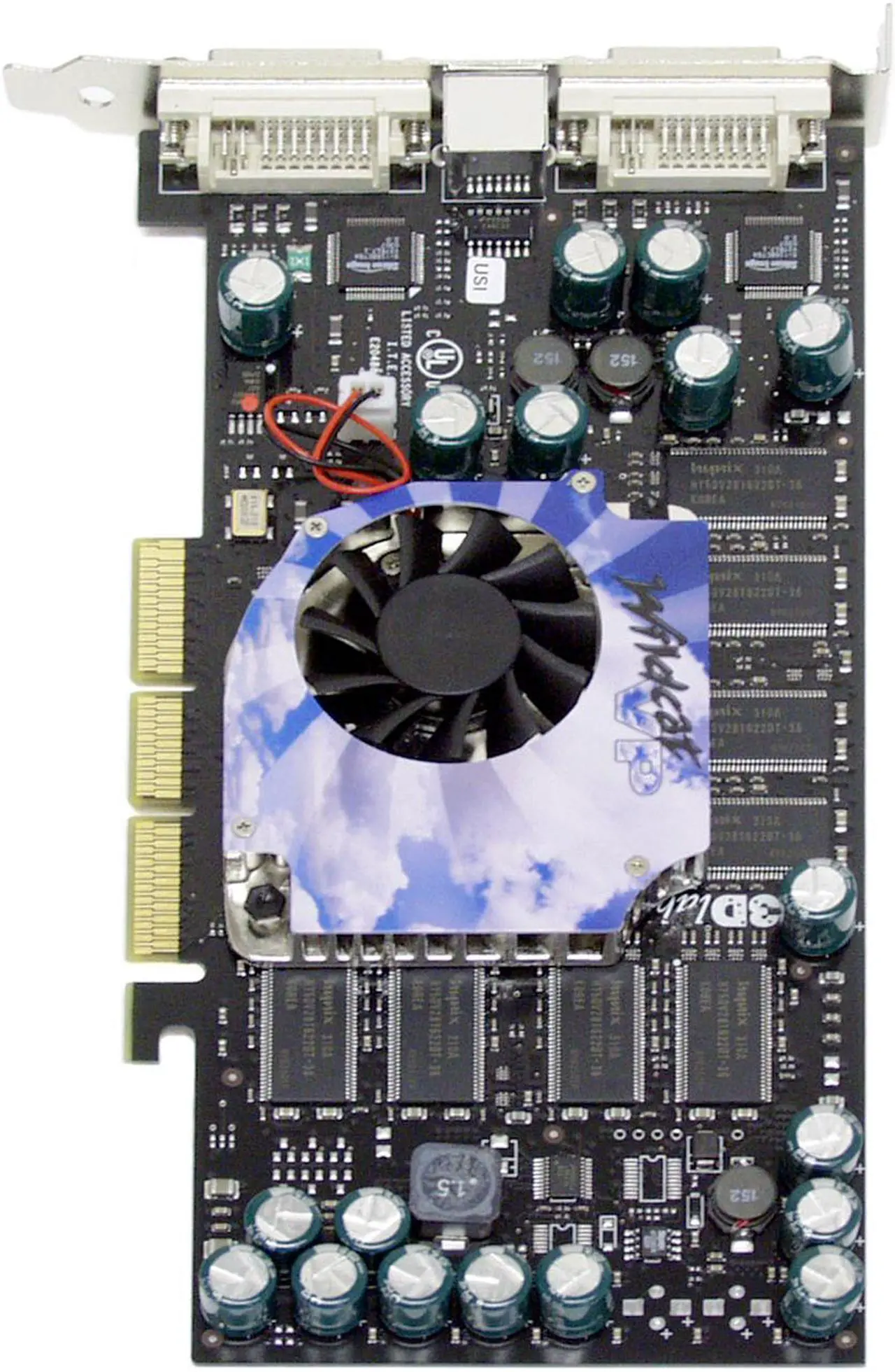 3Dlabs Visual Processing Units 01-000078 256MB 256-bit DDR AGP 4X/8X ...