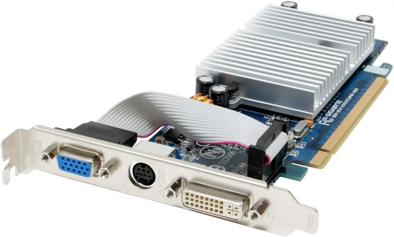 GIGABYTE Radeon X1050 Graphics Card GV-RX105512P8-RH - Newegg.com