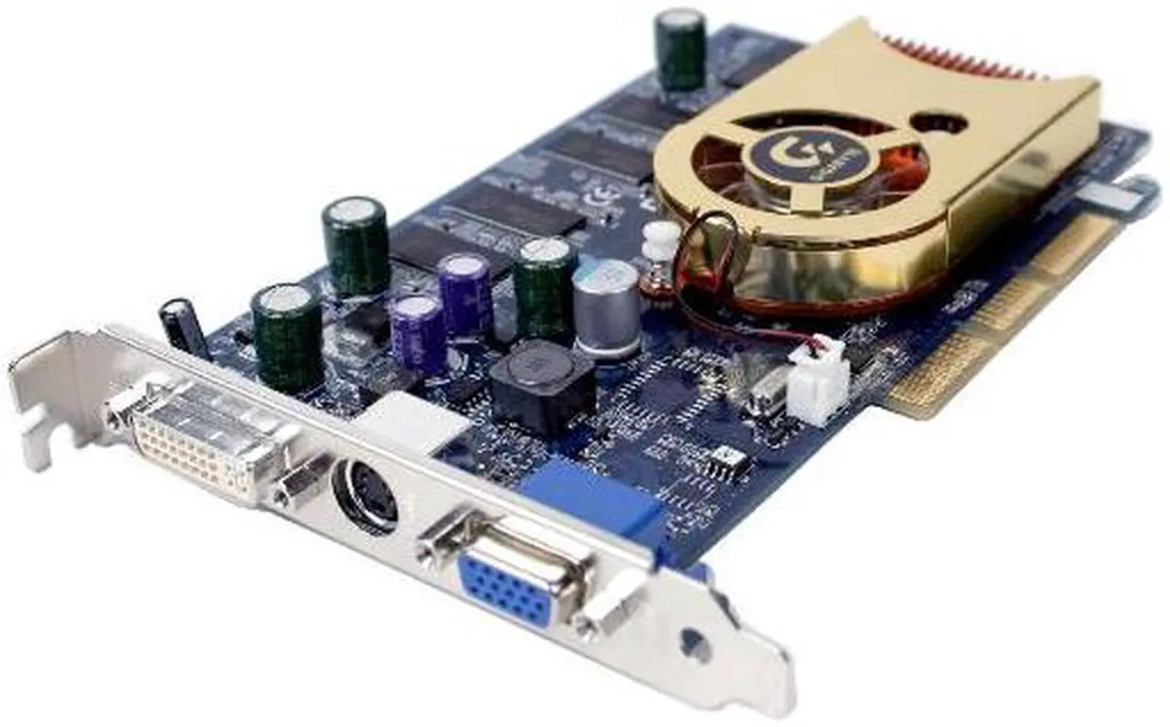 GIGABYTE GeForce FX 5700LE Graphics Card GV-N57L128DP Turbo Force ...