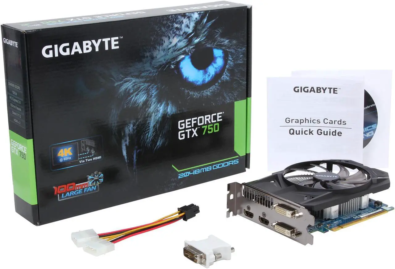 Open Box: GIGABYTE GeForce GTX 750 Graphics Card GV-N750OC-2GI - Newegg.com