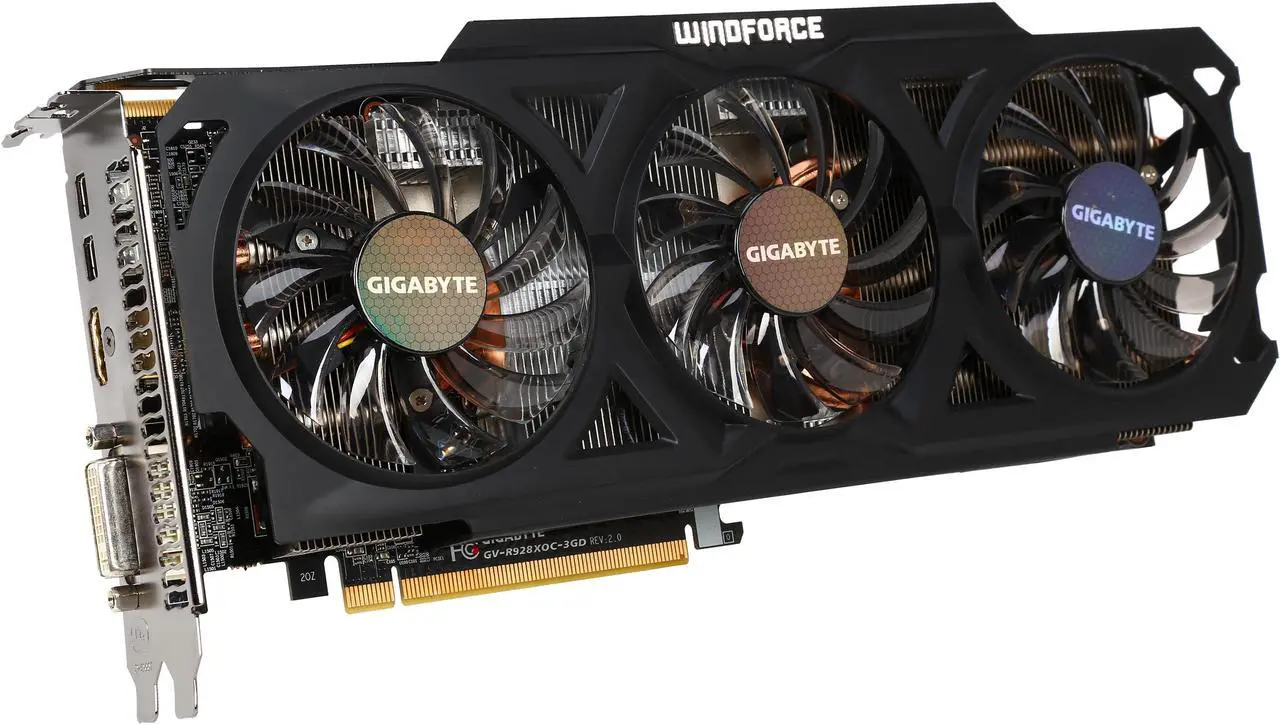 Refurbished: GIGABYTE Radeon R9 280X Graphics Card GV-R928XOC-3GD REV2 ...