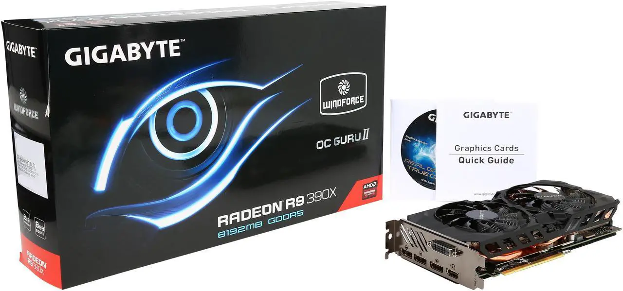 GIGABYTE Radeon R9 390X Video Card GV-R939XWF2-8GD (rev. 1.0) - Newegg.com