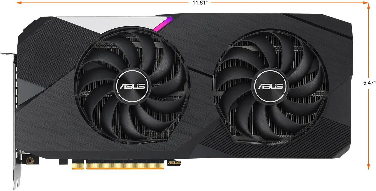 Open Box: ASUS Dual AMD Radeon RX 6750 XT OC Edition 12GB GDDR6 Gaming ...