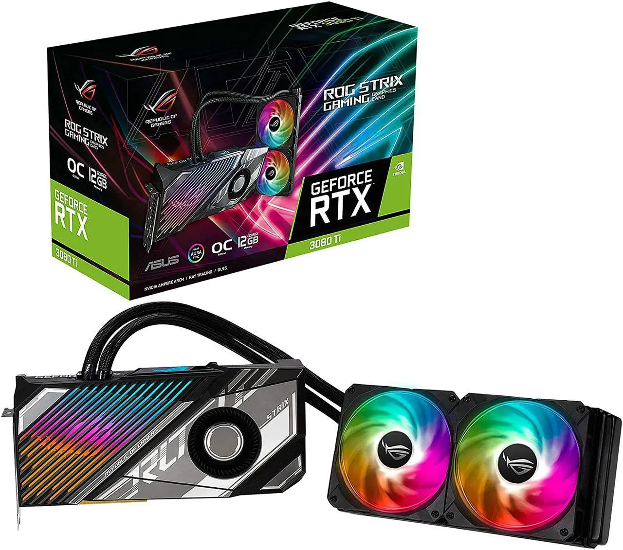 ASUS ROG STRIX GeForce RTX 3080 Ti Video Card ROG-STRIX-LC-RTX3080TI ...