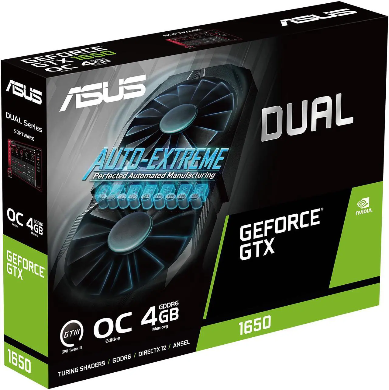 ASUS Dual GeForce GTX 1650 V2 OC Edition 4GB GDDR6 (PCIE 3.0, 4GB GDDR6 memory, HDMI 2.0b ...