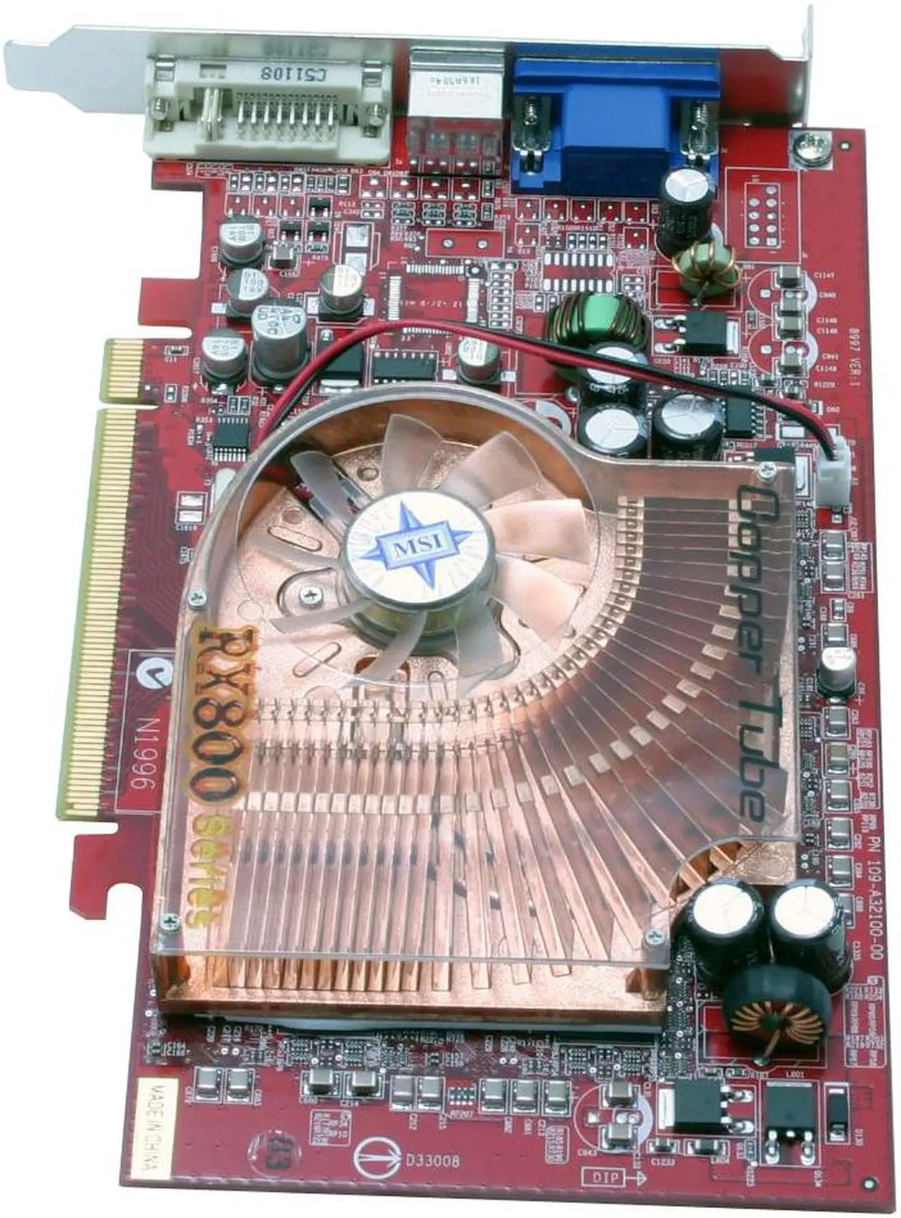 MSI RX800-TD128E Radeon X800 128MB 256-bit DDR PCI Express x16 Video ...