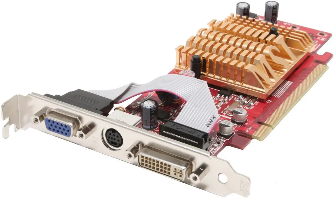 MSI Radeon X1050 Graphics Card RX1050-TD128E - Newegg.com