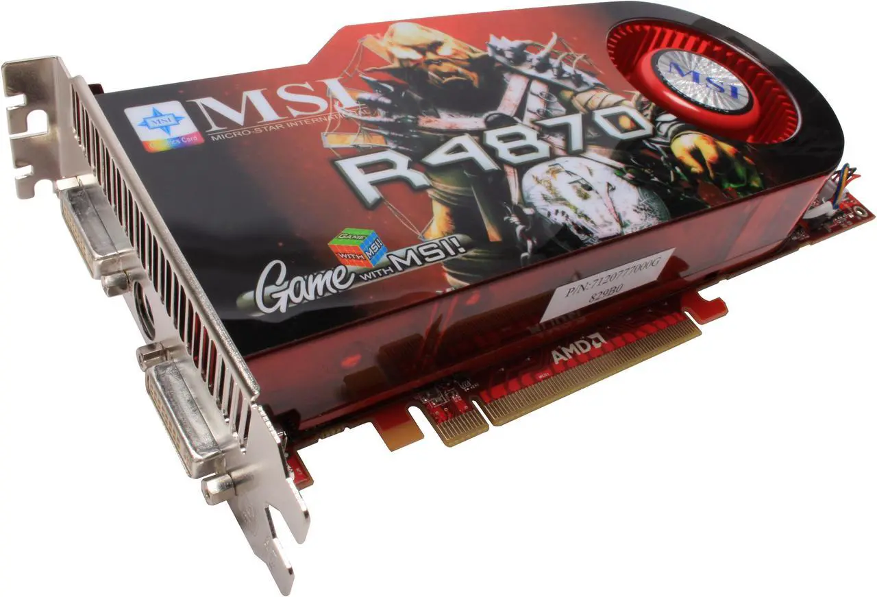 MSI Radeon HD 4870 Video Card R4870 T2D1G OC - Newegg.com