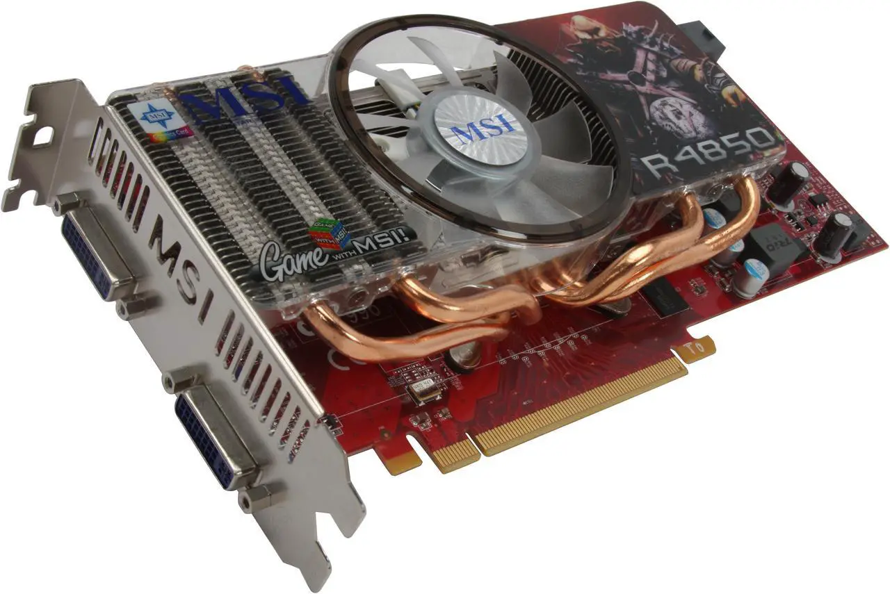 MSI Radeon HD 4850 Graphics Card R4850-512M OC - Newegg.com