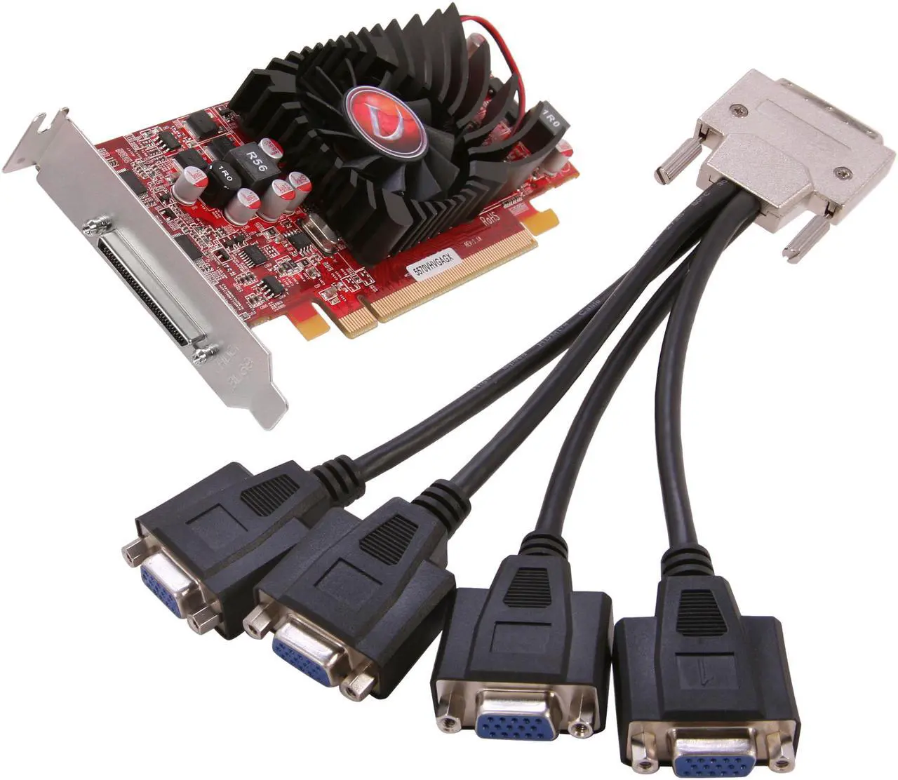 VisionTek Radeon 5570 SFF 1GB DDR3 4M VHDCI VGA (4 x VGA) (900366 ...