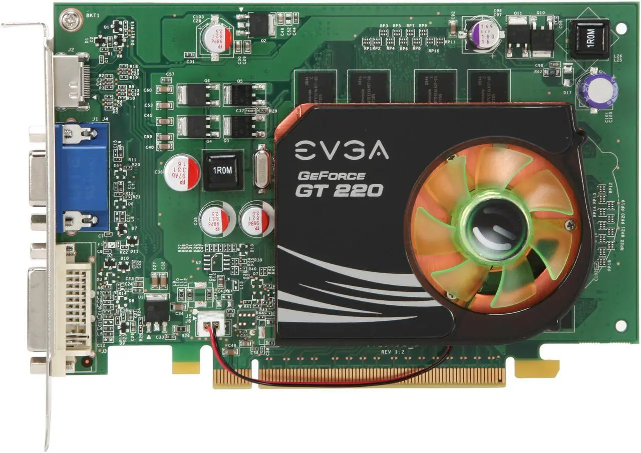 EVGA GeForce GT 220 Graphics Card 512-P3-1220-LR - Newegg.com