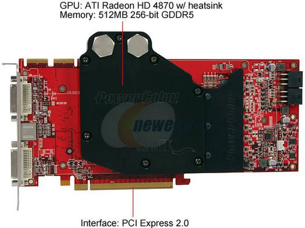 POWERCOLOR LCS AX4870 512MD5-WH Radeon HD 4870 512MB 256-bit GDDR5 PCI ...