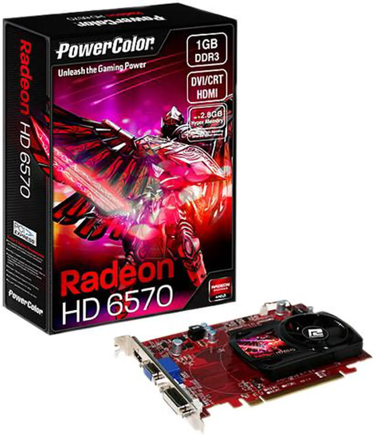 PowerColor Go! Green Radeon HD 6570 Graphics Card AX6570 1GBK3-HEV2 ...