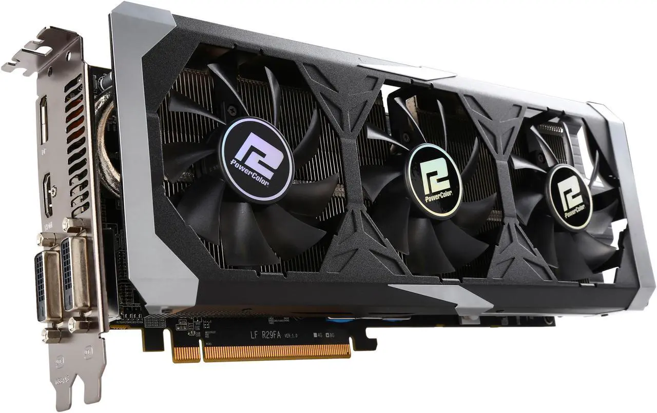 PowerColor PCS+ Radeon R9 390 Graphics Card AXR9 390 8GBD5-PPDHE ...