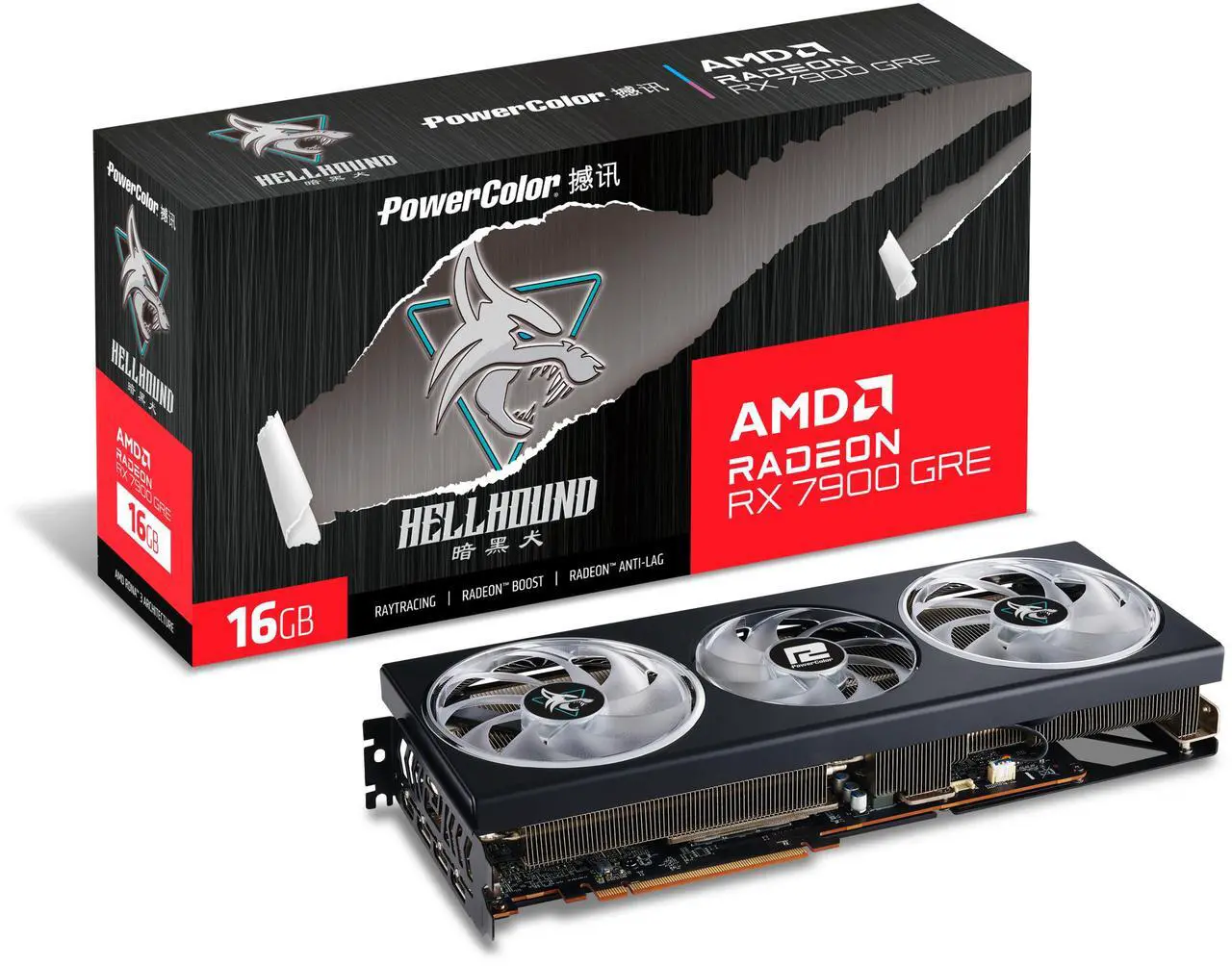PowerColor Hellhound Radeon RX 7900 Video Card 16GB GDDR6 PCI Express 4 ...