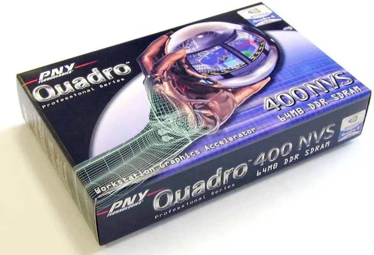 NVIDIA Quadro NVS 400 VCQ4400NVS-PB 64MB DDR PCI Workstation Video Card ...