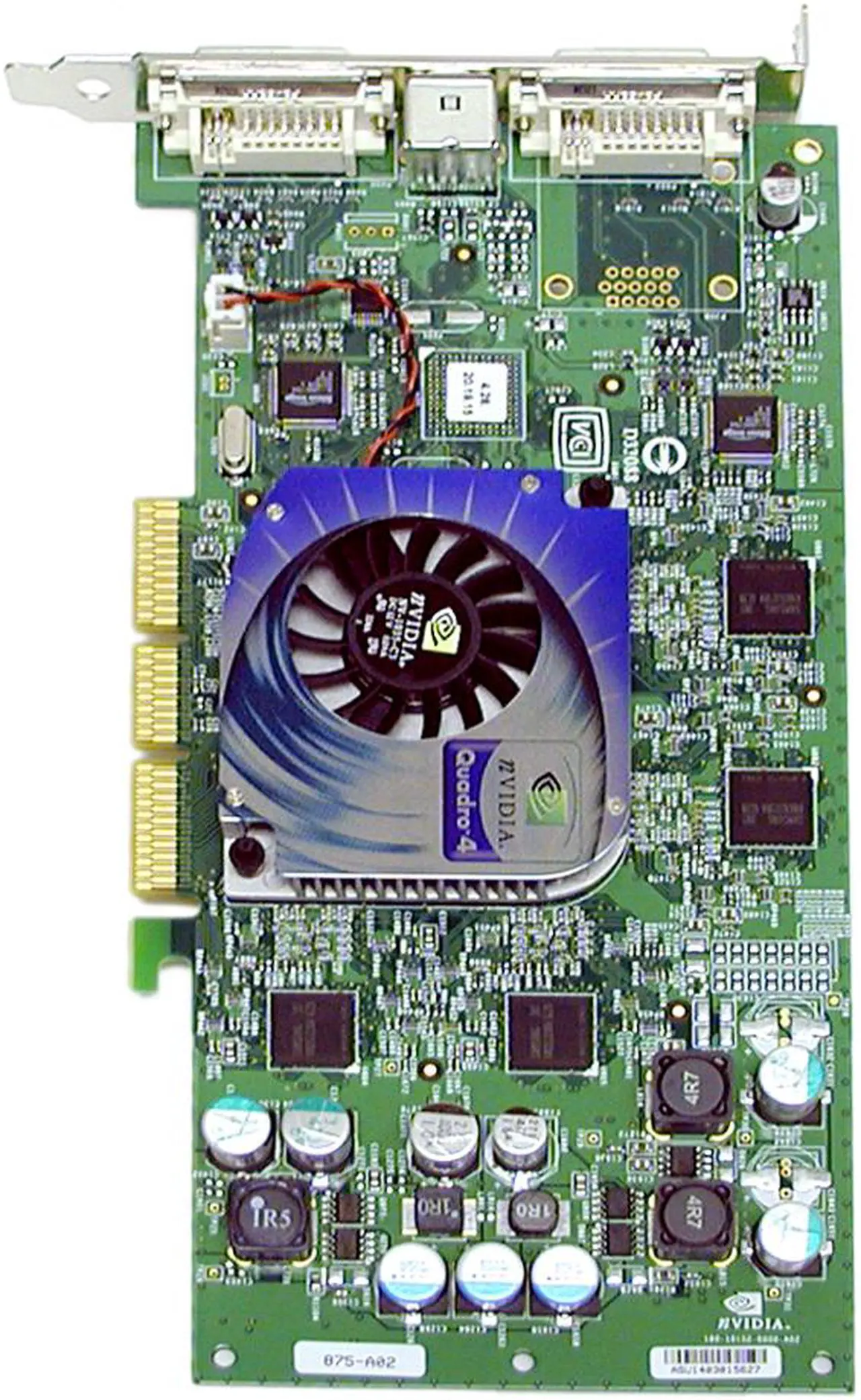 PNY Quadro4 980 XGL VCQ4980XGL-PB 128MB 128-bit DDR AGP 4X/8X Graphics ...