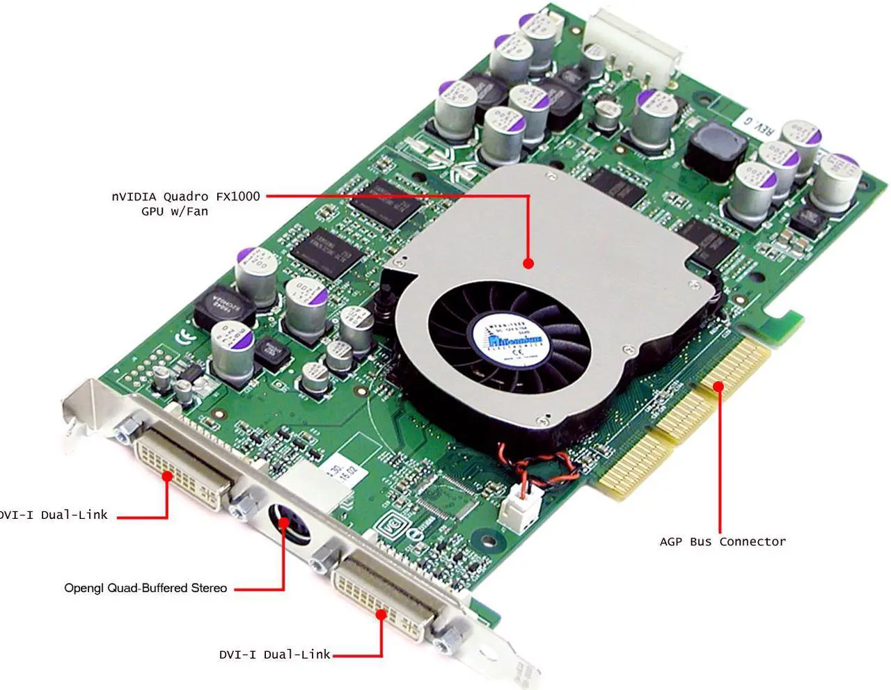 Open Box: PNY Quadro FX 1000 VCQFX1000-PB 128MB 128-bit GDDR2 AGP 4X/8X ...