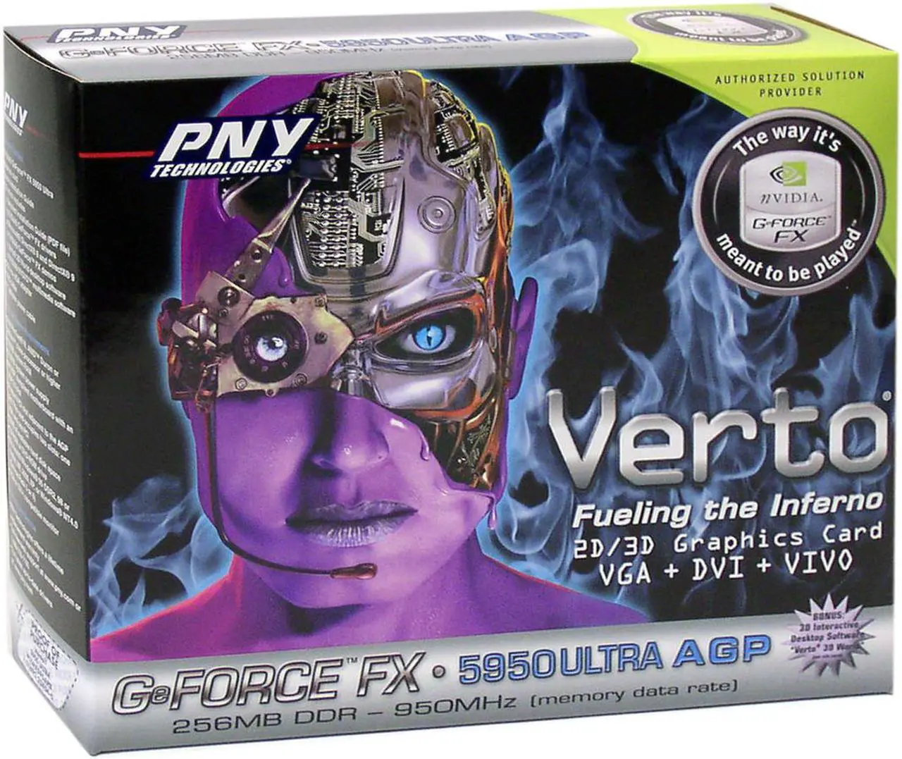 PNY GeForce FX 5950Ultra Video Card Verto GeForce FX5950 Ultra ...