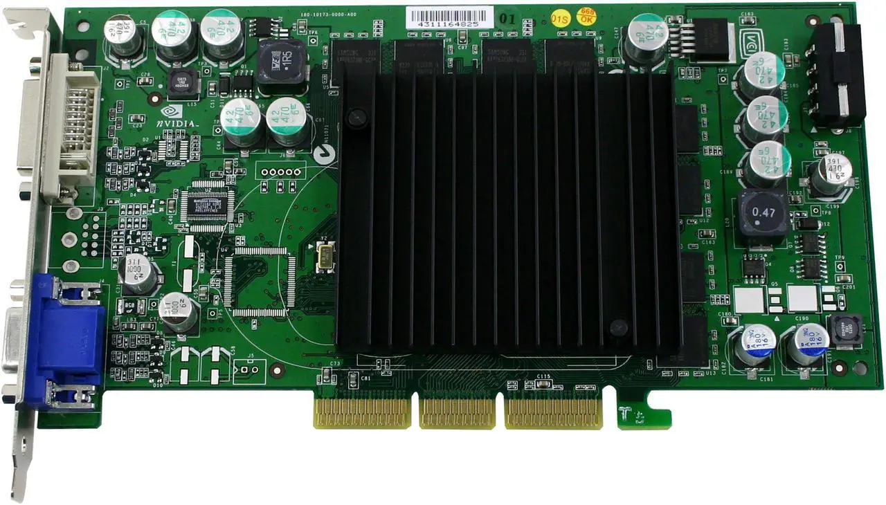 PNY Quadro FX 700 VCQFX700-PB 128MB 128-bit DDR AGP 4X/8X Graphics Card ...