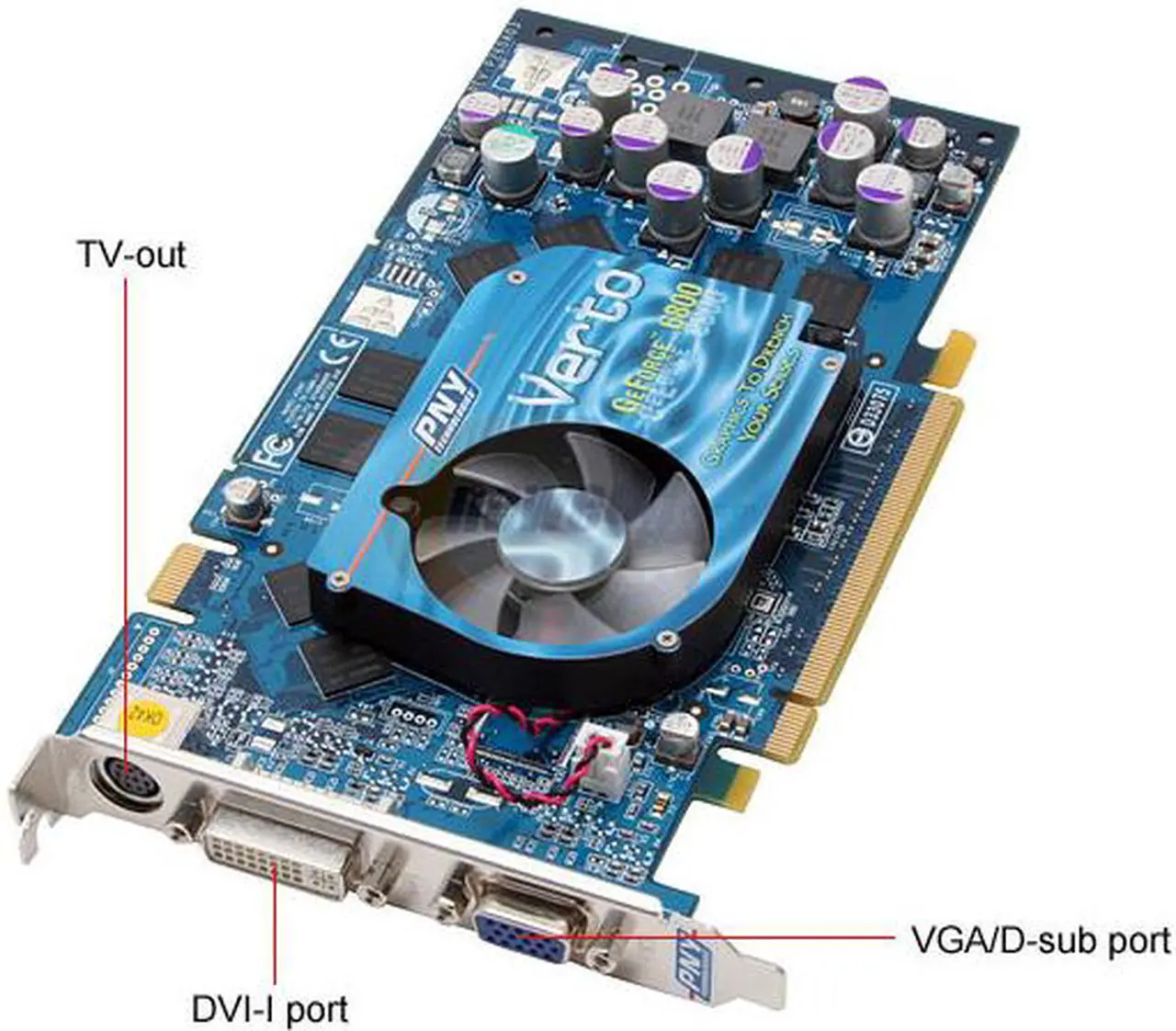 PNY GeForce 6800 Graphics Card VCG68128XWB - Newegg.com