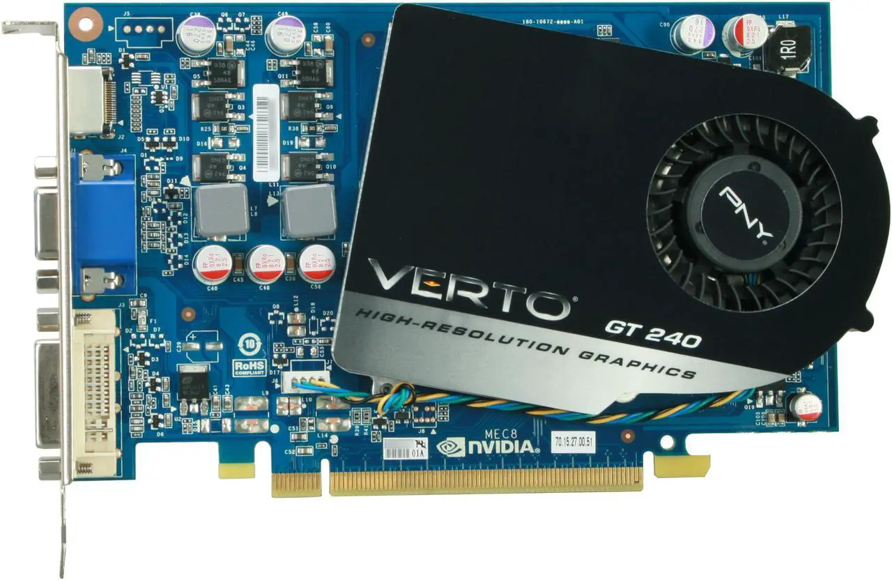 PNY GeForce GT 240 Graphics Card VCGGT2405G5XEB - Newegg.com