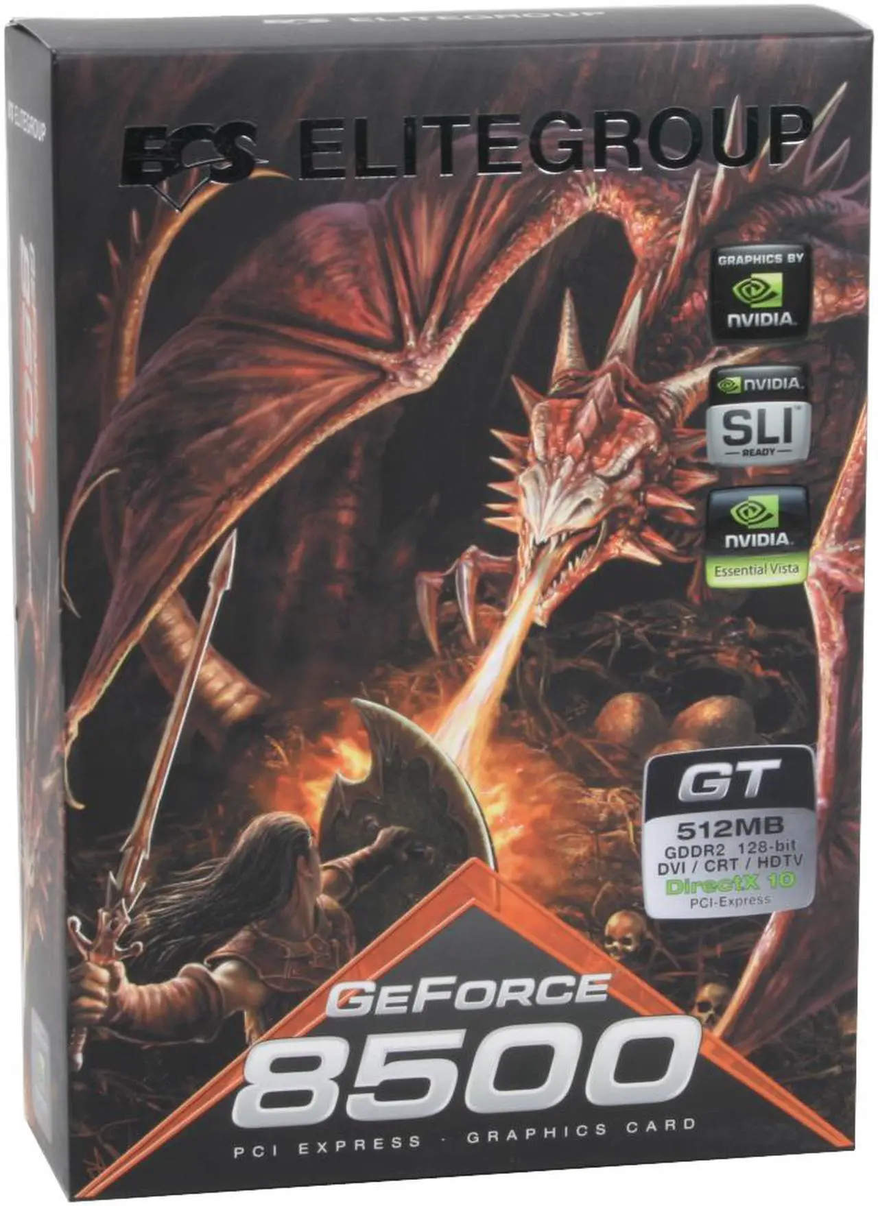 ECS GeForce 8500 GT Graphics Card N8500GT-512DZ - Newegg.com