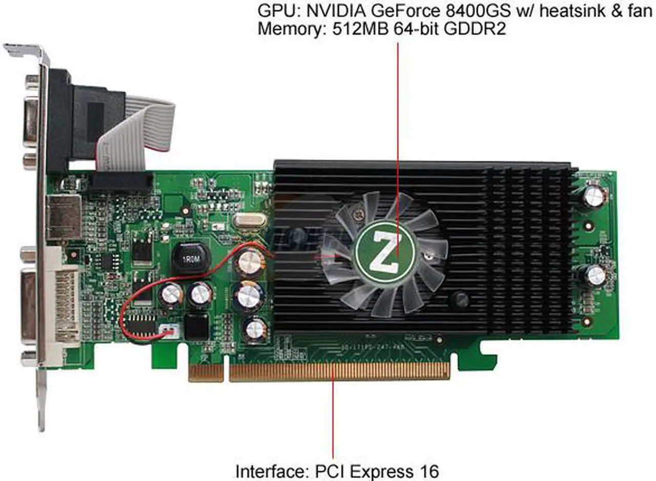 ZOGIS GeForce 8400 GS Graphics Card ZO84GS-EL - Newegg.com