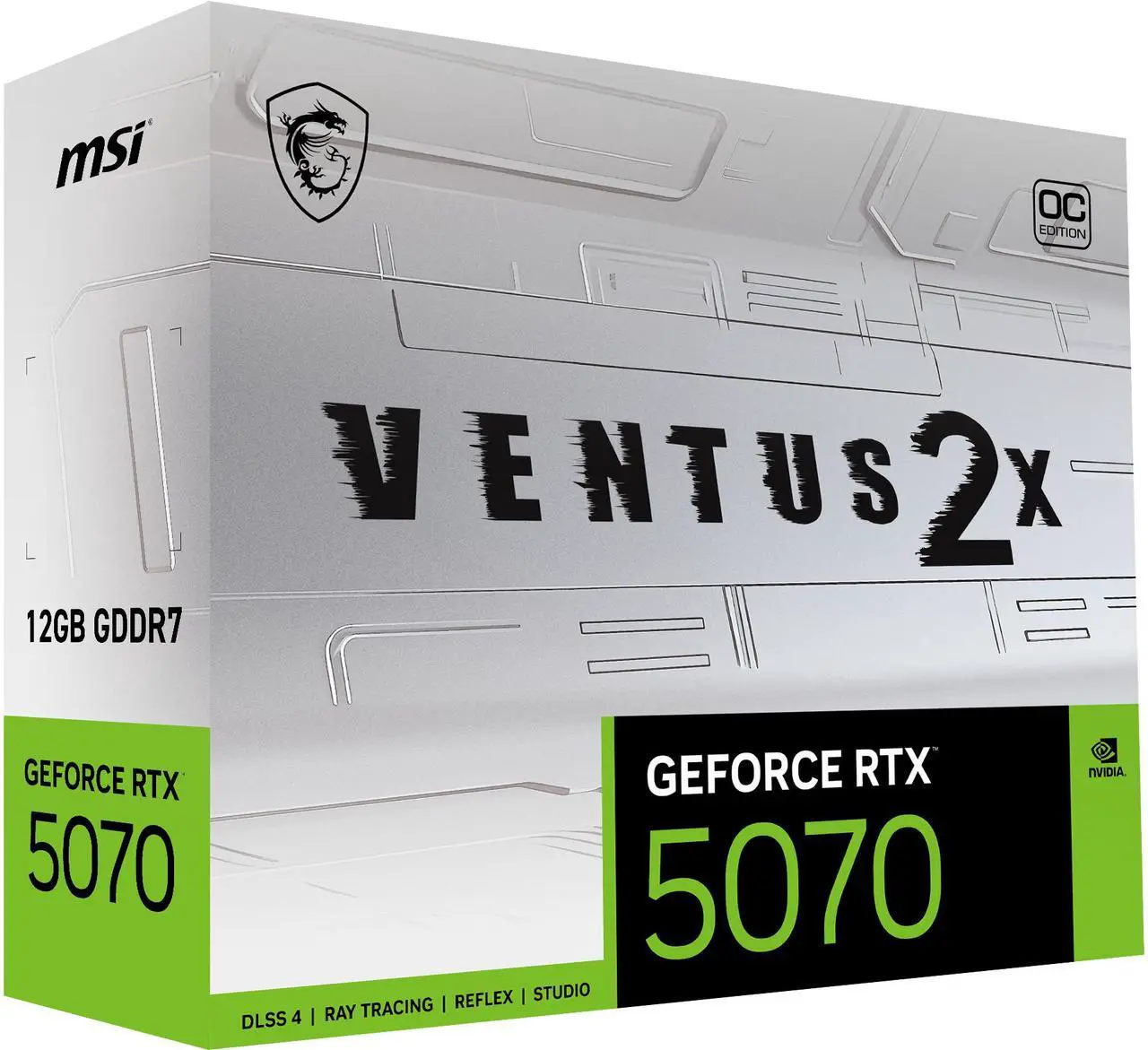 MSI Ventus GeForce RTX 5070 Graphics Card RTX 5070 12G VENTUS 2X OC WHITE - Newegg.com