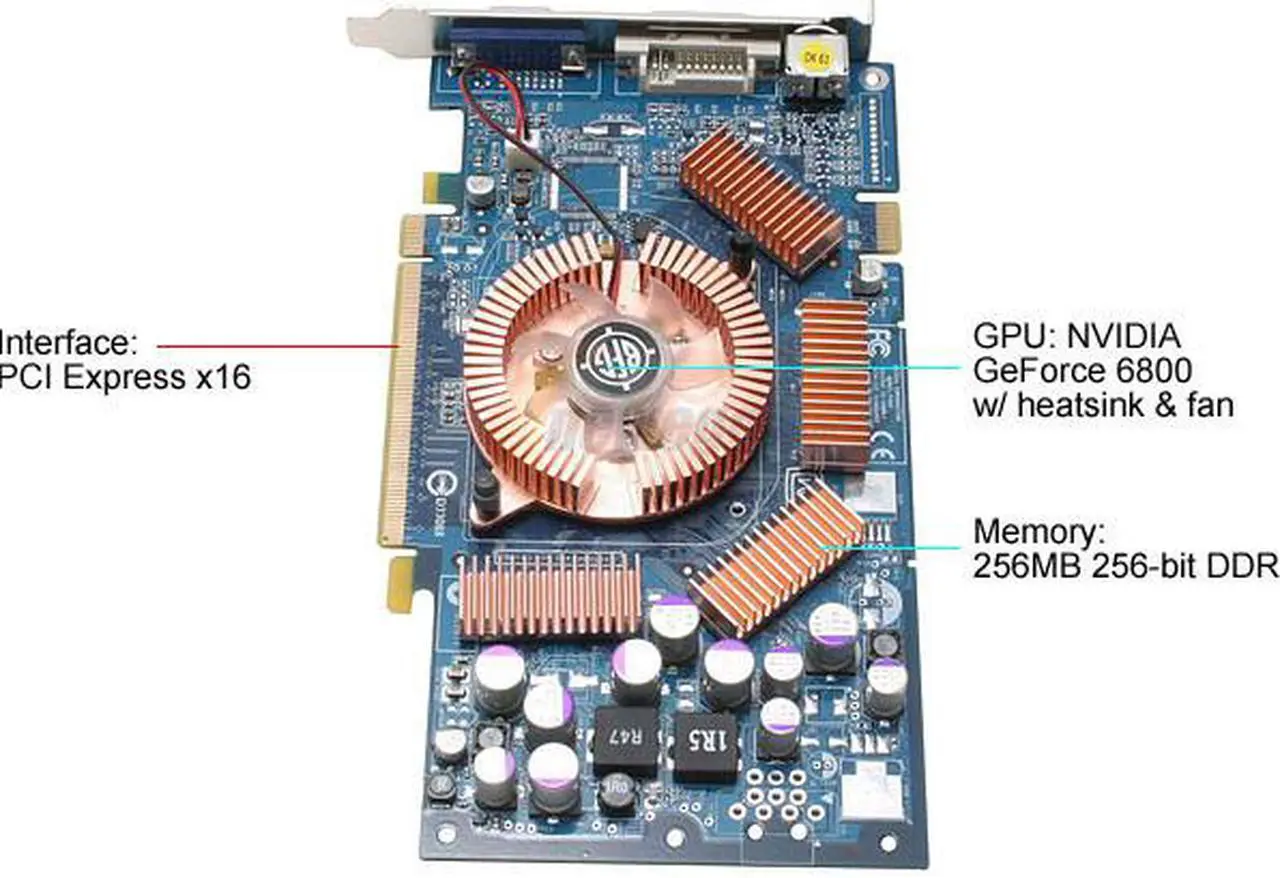 BFG Tech GeForce 6800 Graphics Card BFGR68256OCX - Newegg.com