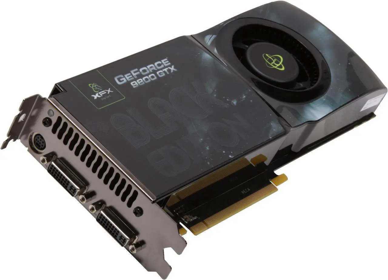 XFX PVT98FYDBU GeForce 9800 GTX Black Edition 512MB 256-bit GDDR3 PCI ...